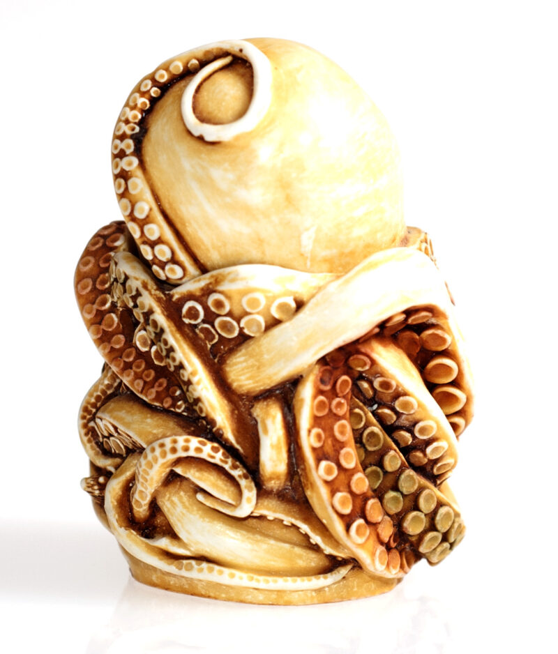 Antique Octopus Jar – Hand Carved – Buy – Collect – Sell