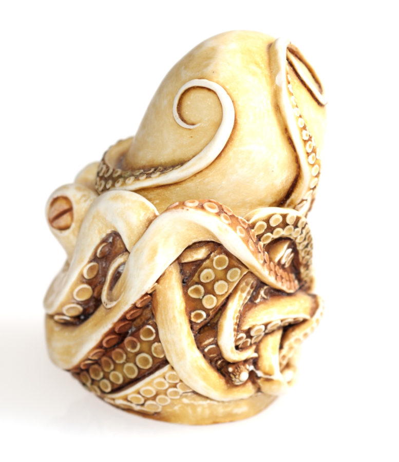 Antique Octopus Jar – Hand Carved – Buy – Collect – Sell