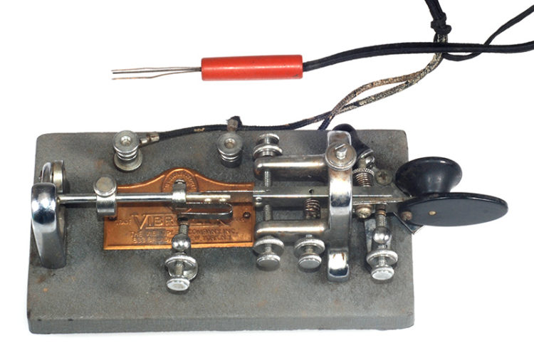 Vibroplex Original Bug Telegraph Signal Key and Wedge Cord, circa 1957 ...